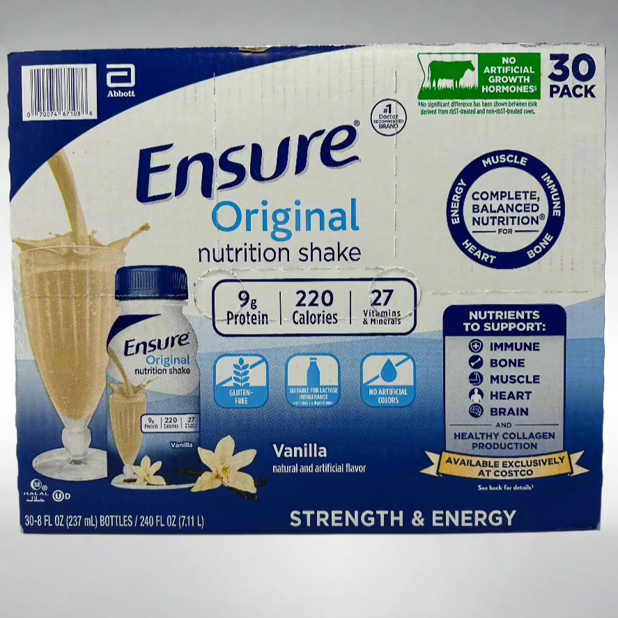 Ensure Original Vanilla Nutrition Shake with Fiber – Thùng 30 Chai (23 ...